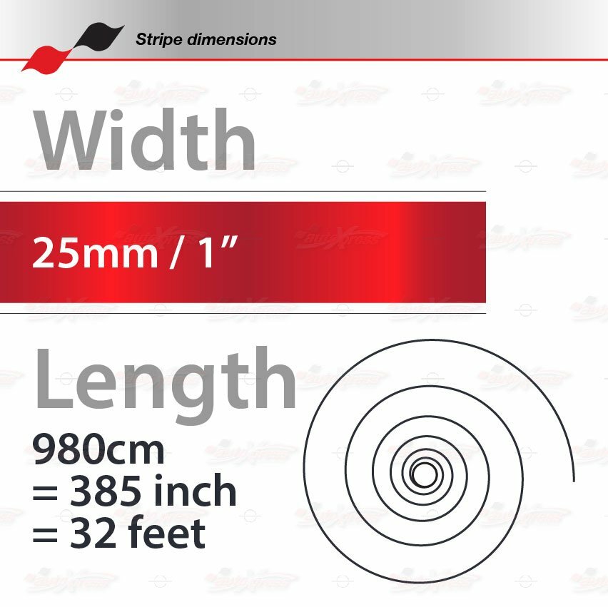 1" Roll Vinyl Pinstriping Pin Stripe Solid Line Car Trim Tape Decal ...