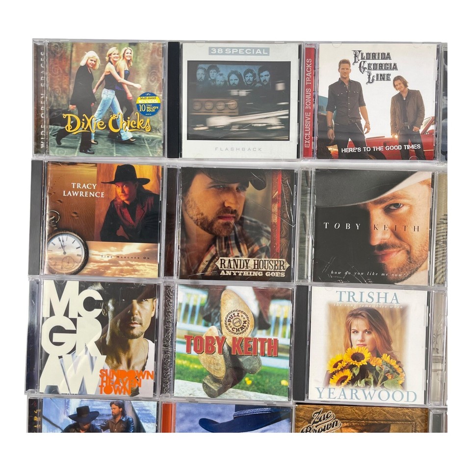 Country Music CDs Mixed Lot of 24 - Contemporary & Classic Country 90s ...