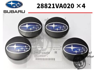 SUBARU Genuine BRZ WRX S4 Blue Wheel Center Cap Hub 4-Set 28821VA020 ...