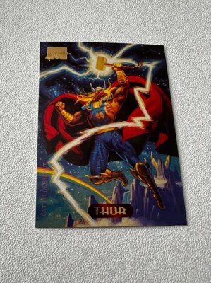 1994 Fleer Marvel Masterpieces Gold Series Thor Trading Card | eBay