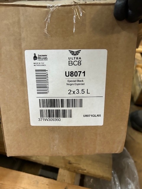 3.5L Sherwin Williams Ultra BC8 U8071 Special Black Automotive Paint | eBay