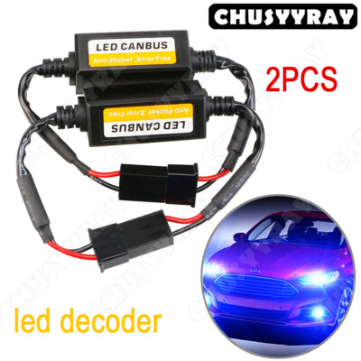 LED H7 HID Decoder Upgraded Canbus 12V Headlight Anti-Flicker Capacitor ...
