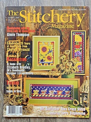 The Stitchery Magazine - Seeds to Sew - Tea Party - Sunflower Nov.1995 ...