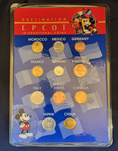 Disney WDW International Uncirculated Coins of The World 11 Countries ...