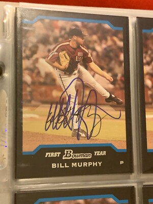 BILL MURPHY AUTOGRAPHED SIGNED 2004 BOWMAN CARD MARLINS COA | eBay