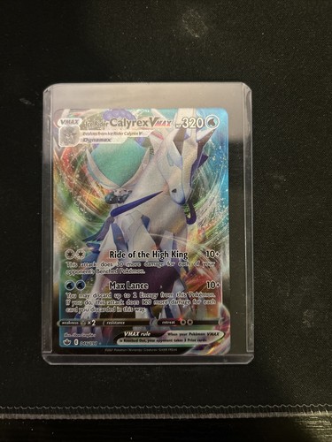 Pokémon TCG Ice Rider Calyrex VMAX Sword & Shield - Chilling Reign 046/ ...