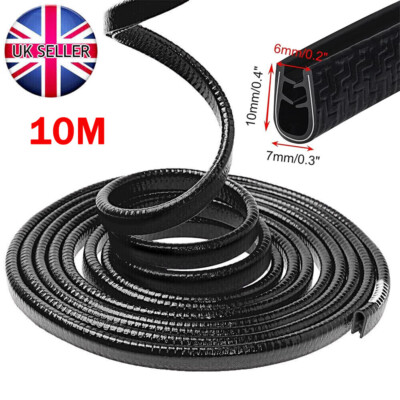 10M Car Door Boot Edge Protector Strip Trim U Shape Guard Seal Rubber ...