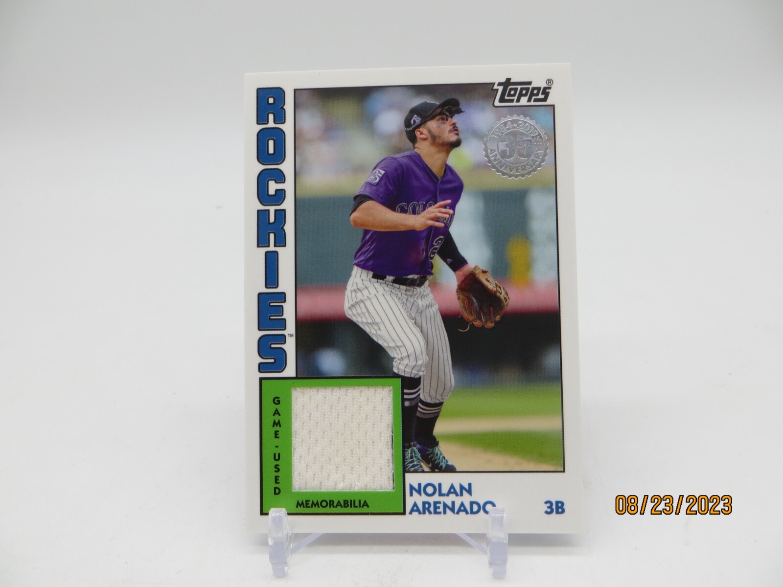 2019 Topps Series 1 Nolan Arenado Game Used Relic 35th Anniversary ...