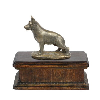 Maltese - urn for dog ashes, classic urn with a statuette, elegant urn ...