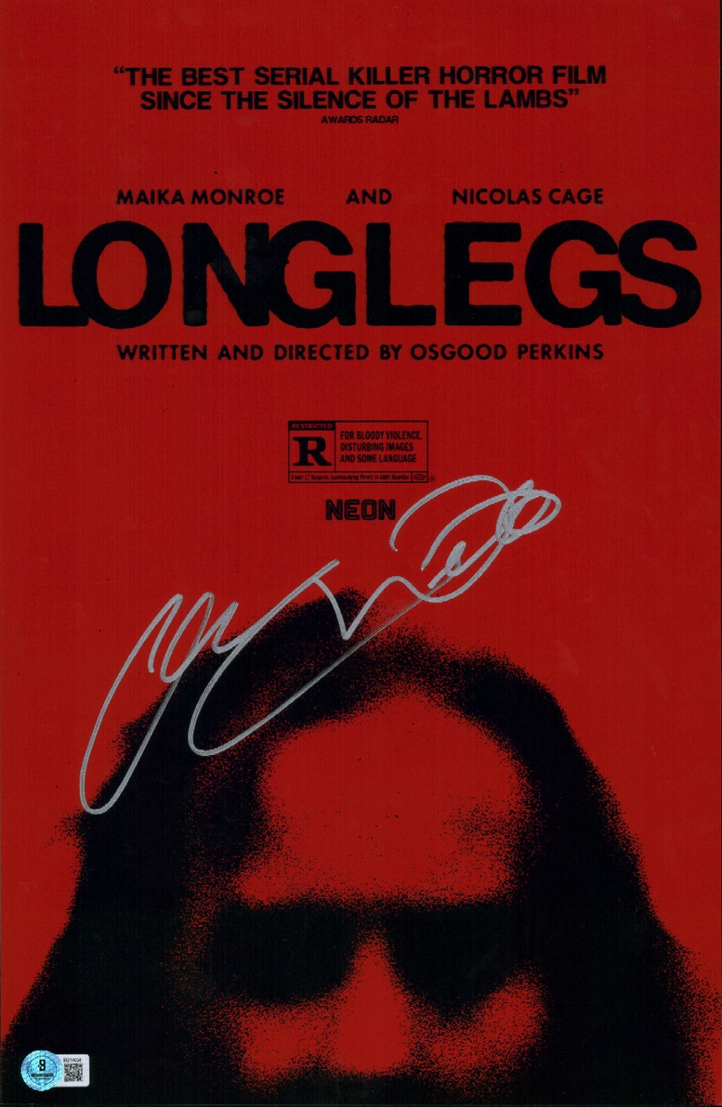 ALICIA WITT SIGNED LONGLEGS RUTH HARKER 11X17 PHOTO BECKETT BAS COA | eBay