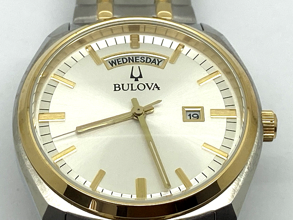 Bulova 98C127 Men's Watch Surveyor Classic Two Tone NEW BATTERY NEEDS ...