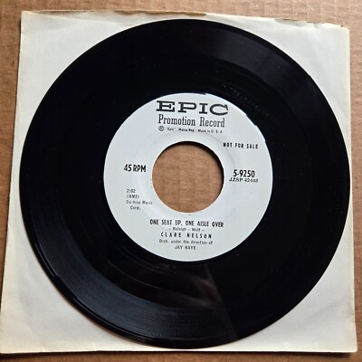 CLARE NELSON One Seat Up One Aisle Over DJ PROMO POP 45 7" Record Vinyl ...