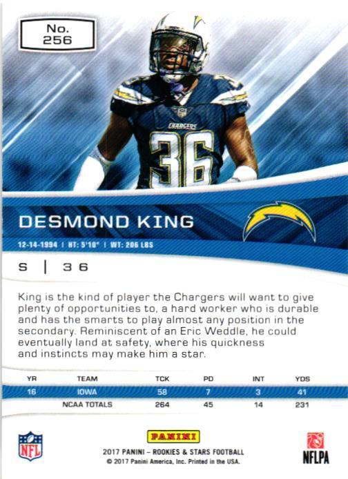 2017 Panini Rookies & Stars #256 Desmond King | eBay