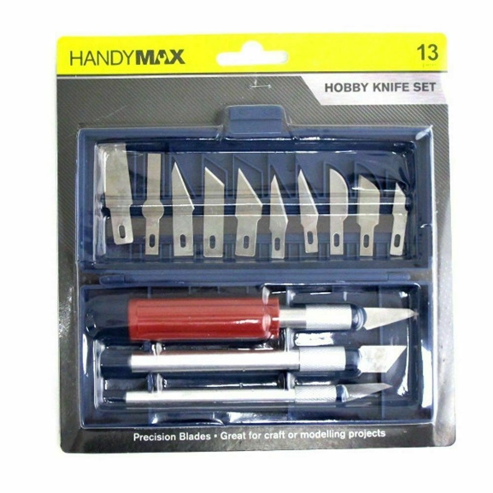 13 Piece Knife Set Slice Precision Cutter Blade Exacto Knife ...