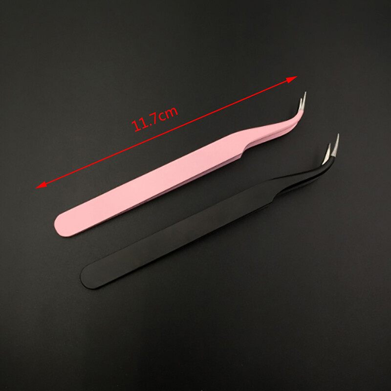 Stainless blackhead acne remover bend clip tool comedone tweezer curved ...