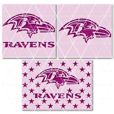Baltimore Ravens Stencil – Football Team, Sports Fan Art, Craft, Wall ...