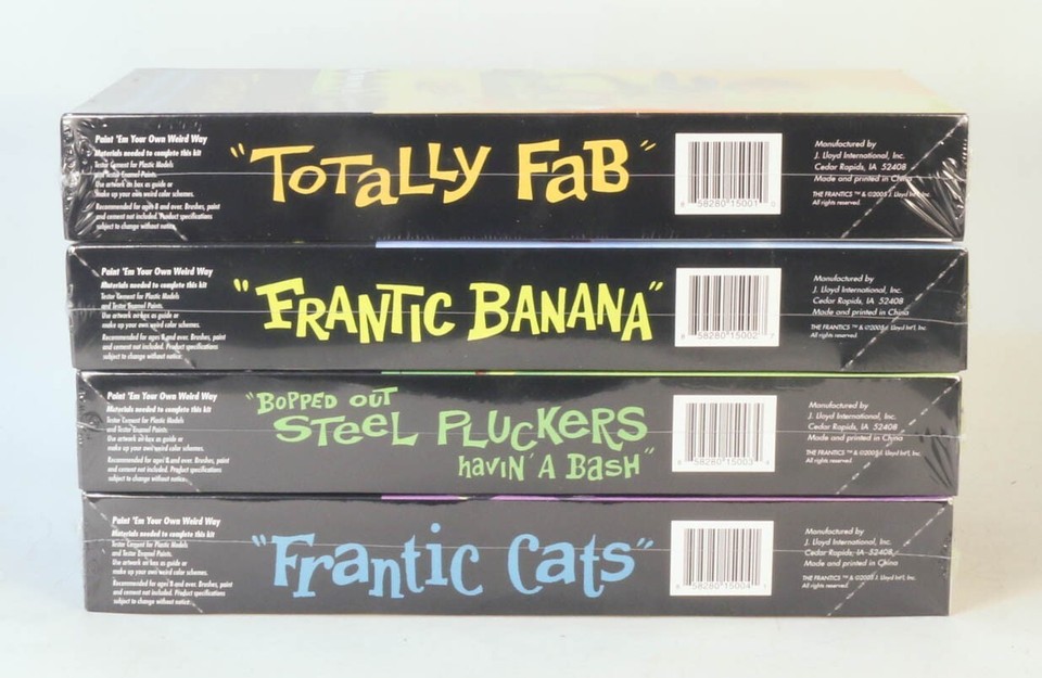 Frantics Full set Totally Fab Frantic Cats Banana Hawk Models 2003 ...