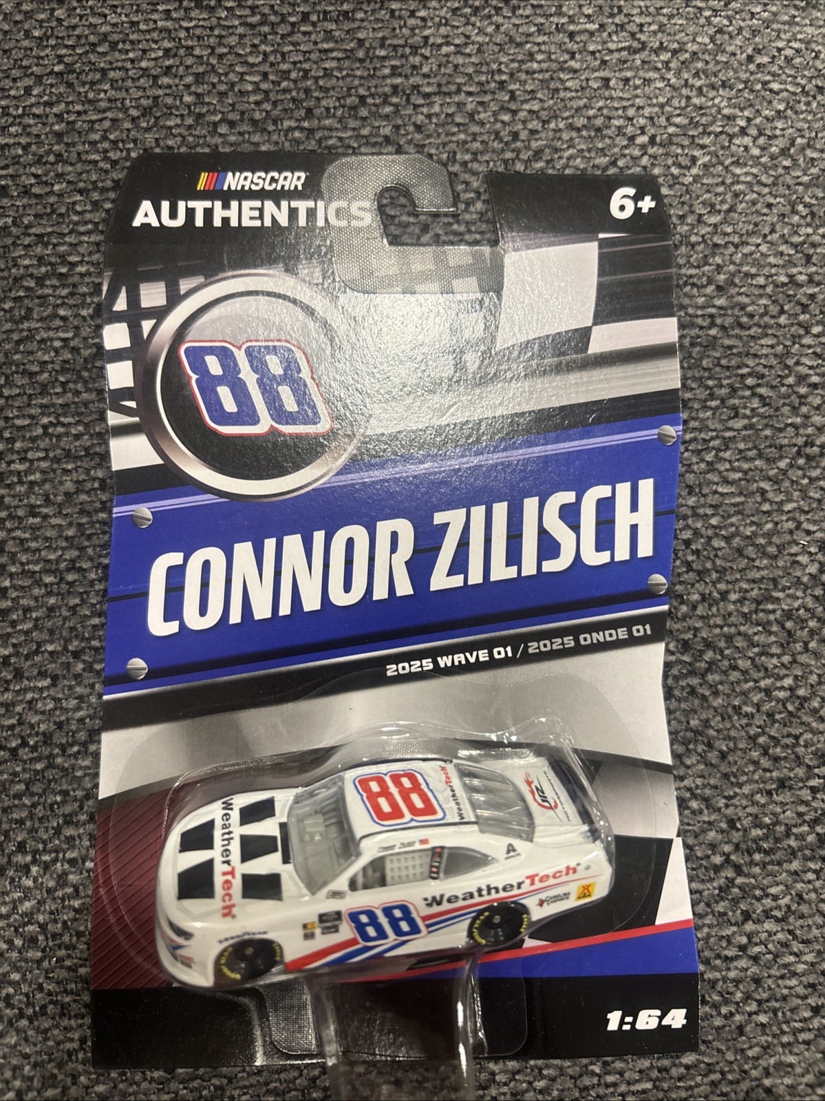 NASCAR Authentics Connor Zilisch #88 WeatherTech Wave 1 2025 JRM 1/64 ...