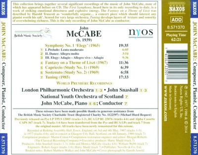 JOHN MCCABE / JOHN SNASHALL JOHN MCCABE: COMPOSER, PIANIST, CONDUCTOR ...