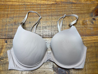 VICTORIA SECRET T-Shirt Push Up Full Coverage BRA, Size 32D, Padded ...