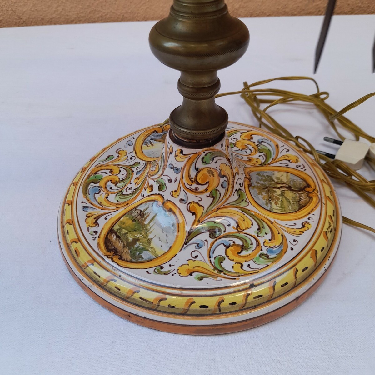 Lampadario Ceramica Castelli Abruzzo Ceramiche Artistiche Decorate A