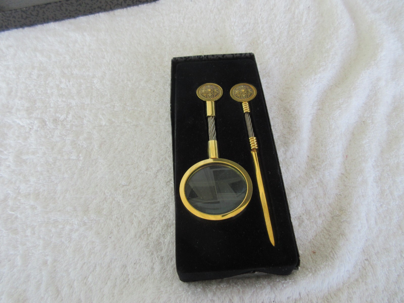 2 PIECE SET OF "CREDAN" [ MAGNIFYING GLASS & LETTER OPENER ]~NICE!! | eBay