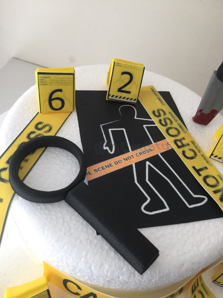 Crime scene / Murder Mystery Edible Cake Decoration Cake Topper ...