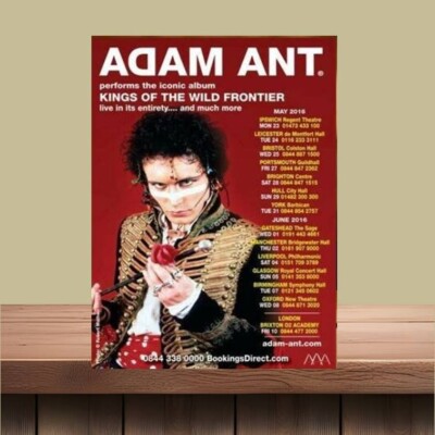 Adam Ant metal wall sign music room man cave shed gift fan and the ants ...