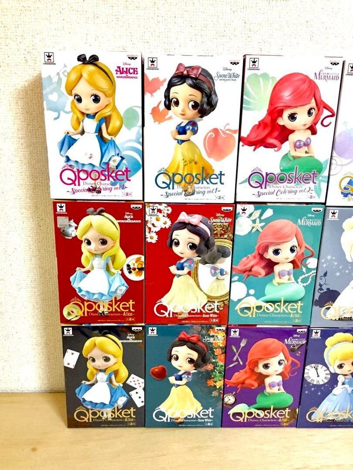 Q posket Disney Princess 18 Pieces Set First Edition + Special Color ...