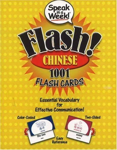 SPEAK IN A WEEK! FLASH! CHINESE: 1001 FLASH CARDS (CHINESE By Penton Inc 1591259444 | eBay