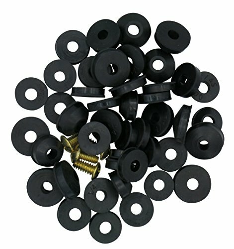 Flat and Beveled Faucet Washers and Brass Bibb Screws Assortment, 48 ...