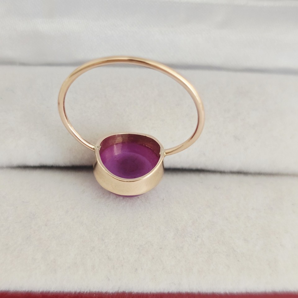 Vintage 14K Rose Gold PINK STAR SAPPHIRE RING | eBay