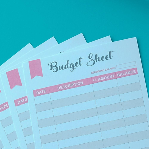 (Set of 60) Expense Tracker for A6 Budget Envelopes, Unpunched Budget ...