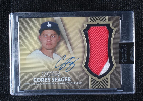 2017 Topps Dynasty - Autograph Patches Gold #AP-COS2 Corey Seager /5 ...