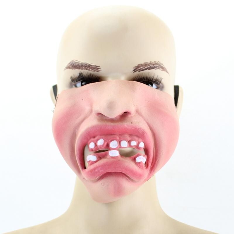 Cry Baby Mask Latex Half Face Fancy Dress Costume Stag night Crying ...