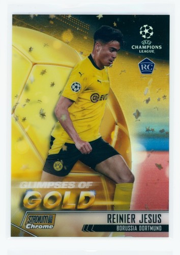 2020-21 Reinier Jesus Topps Stadium Club Chrome Gold Refractor Rookie ...