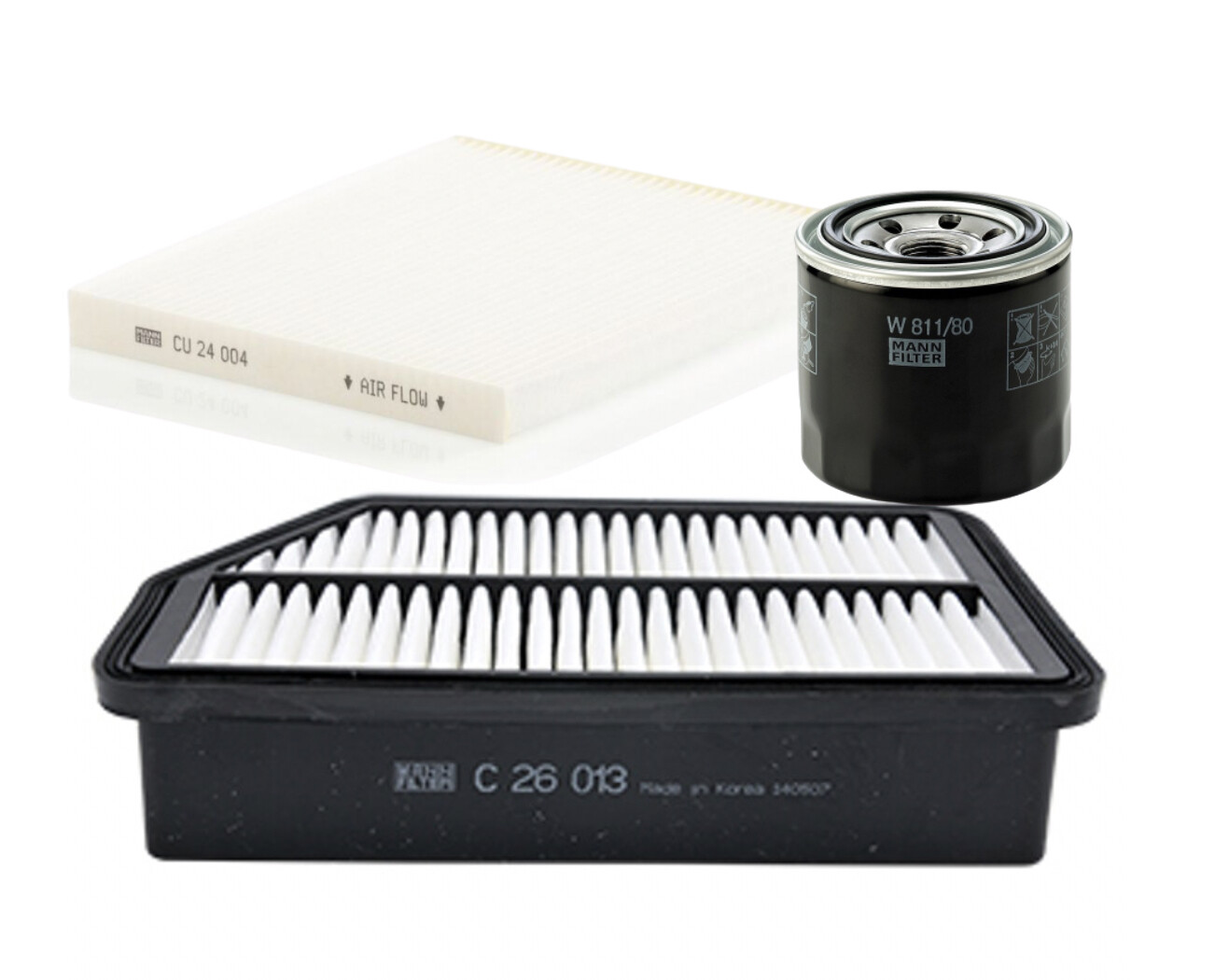 Mann-Filter Air C26013 Oil W811/80 Cabin CU24004 Filters RAPKIT35661 | eBay Australia