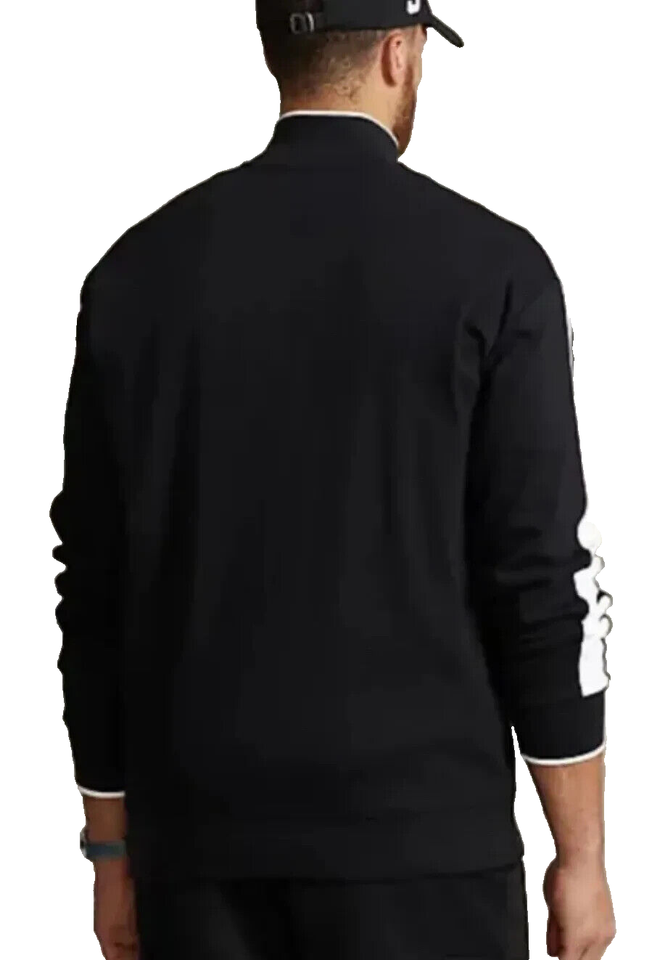 NWT 4XB Polo Ralph Lauren Double-Knit Full Zip Track Jacket Black ...