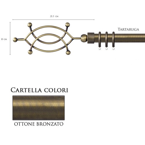 Tringles à Rideaux Bâtons Pour Store Corde Bande Laiton Terminal ...