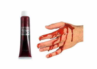 Fake Blood Halloween Red Vampire Zombie Make Up Fancy Dress Gory Wound ...