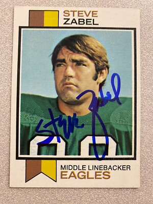 Steve Zabel signed PHILADELPHIA EAGLES card 1973 Topps | eBay
