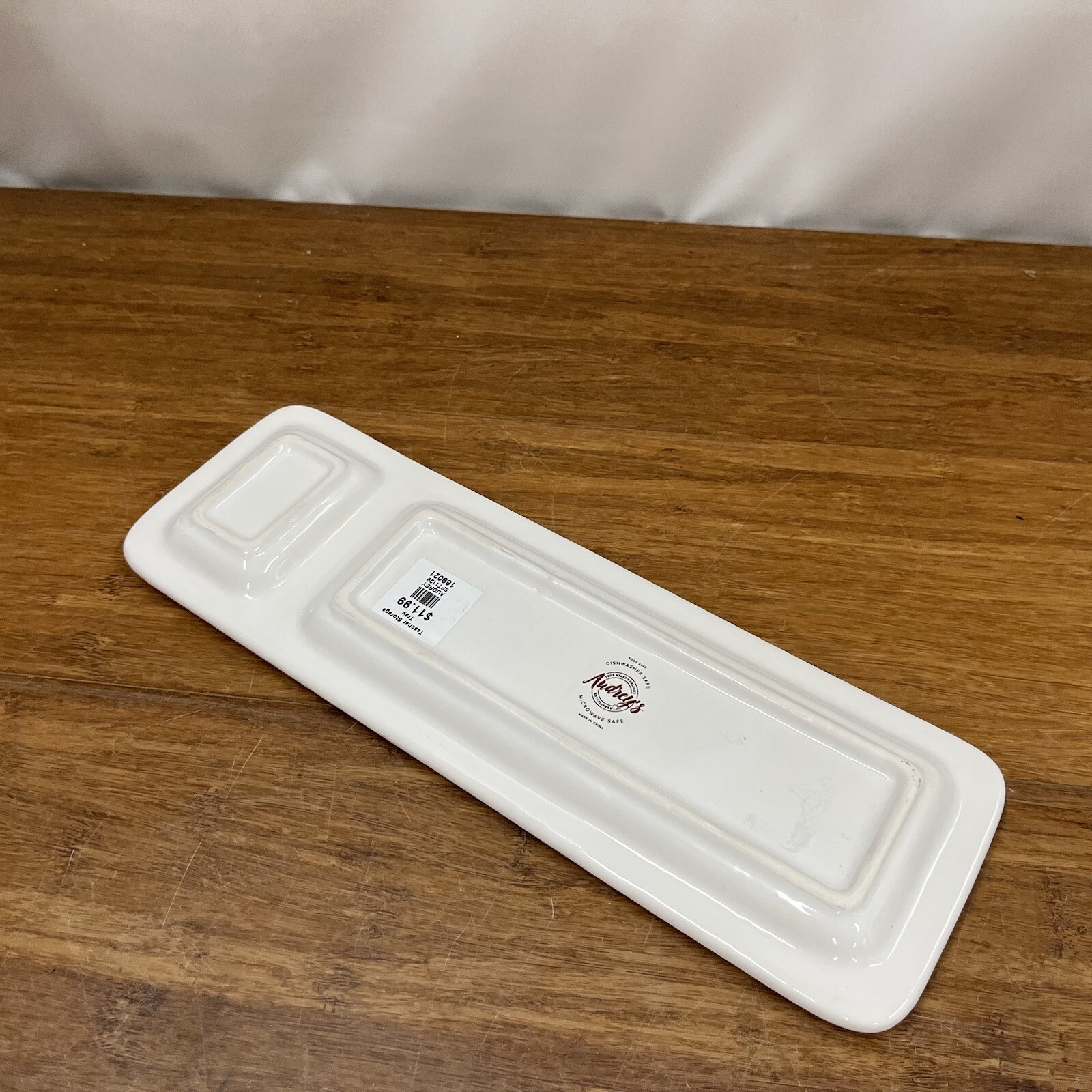 Pencil and Paper Clips Divided Tray Desk Organizer Ceramic Write ...
