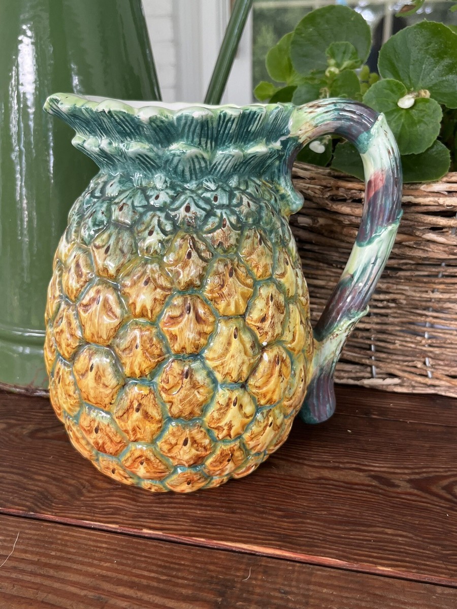 Vintage Pineapple Pitcher VINTAGE MID CENTURY Minerware Orange