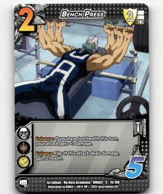 UniVersus Bench Press My Hero Academia: Heroes Clash 1st Edition C | eBay
