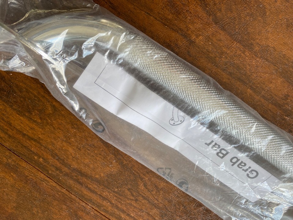 18"stainless steel GRAB BAR*knurled*new | eBay