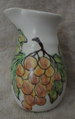 Monicats Studio Canadian Pottery Handleless Pitcher Signed | eBay