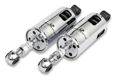 Chrome Adjustable 422 Series Shocks Progressive 422-4001C HD Softail | eBay