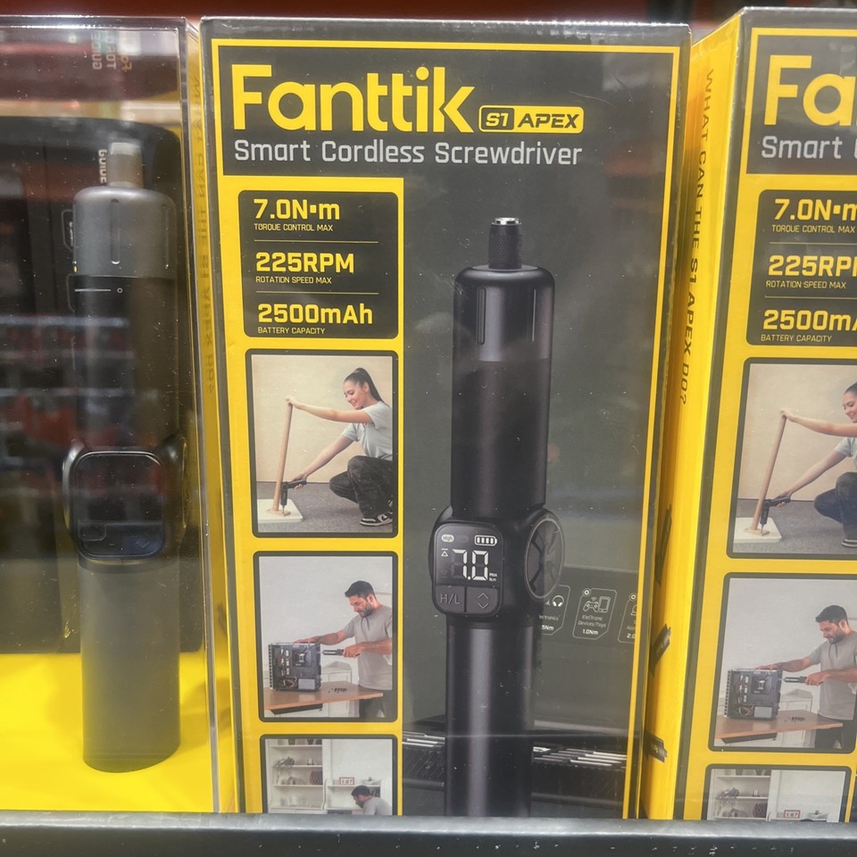 Fanttik NEX S1 Pro Cordless Electric Screwdriver Kit - 16 Common Shank ...