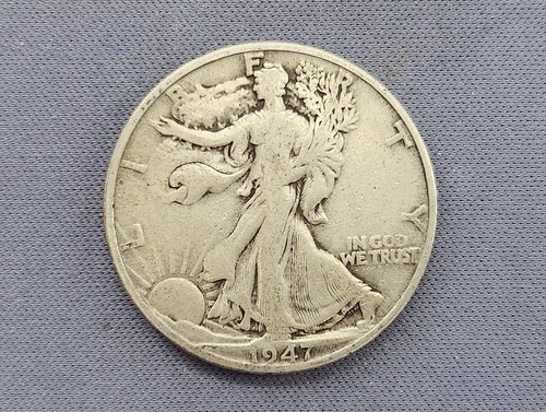 1947 D USA - Walking Liberty Half Dollar - .900 Silver Circulated Coin ...