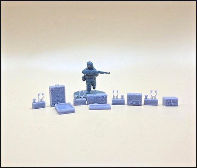 1/56th (28mm) Type 2, Set of 4 GERMAN WWII FIELD RADIOS - COMES ...